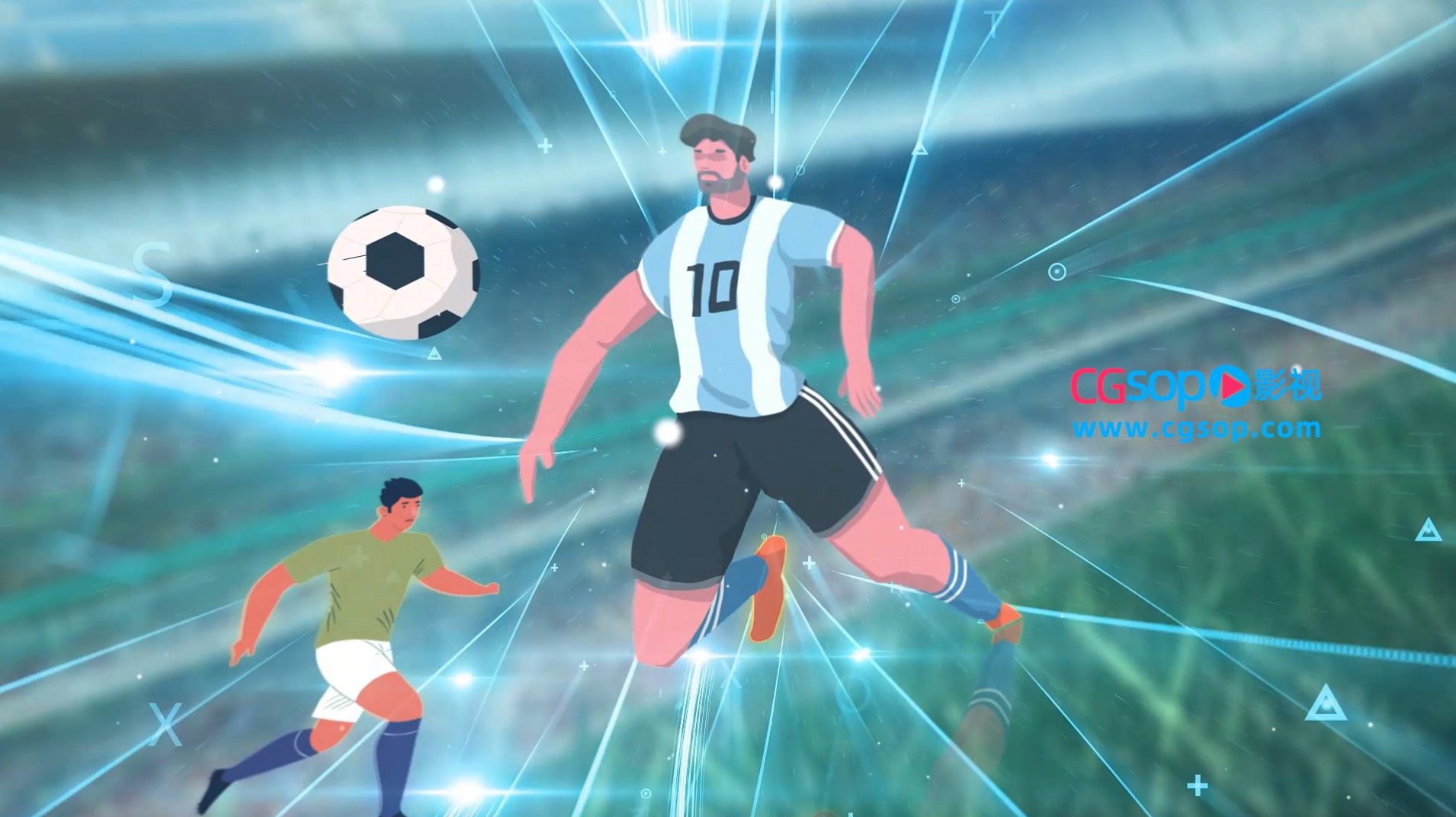 卡塔尔世界杯片头AE模板 - 视频素材资源网 CGSOP.com