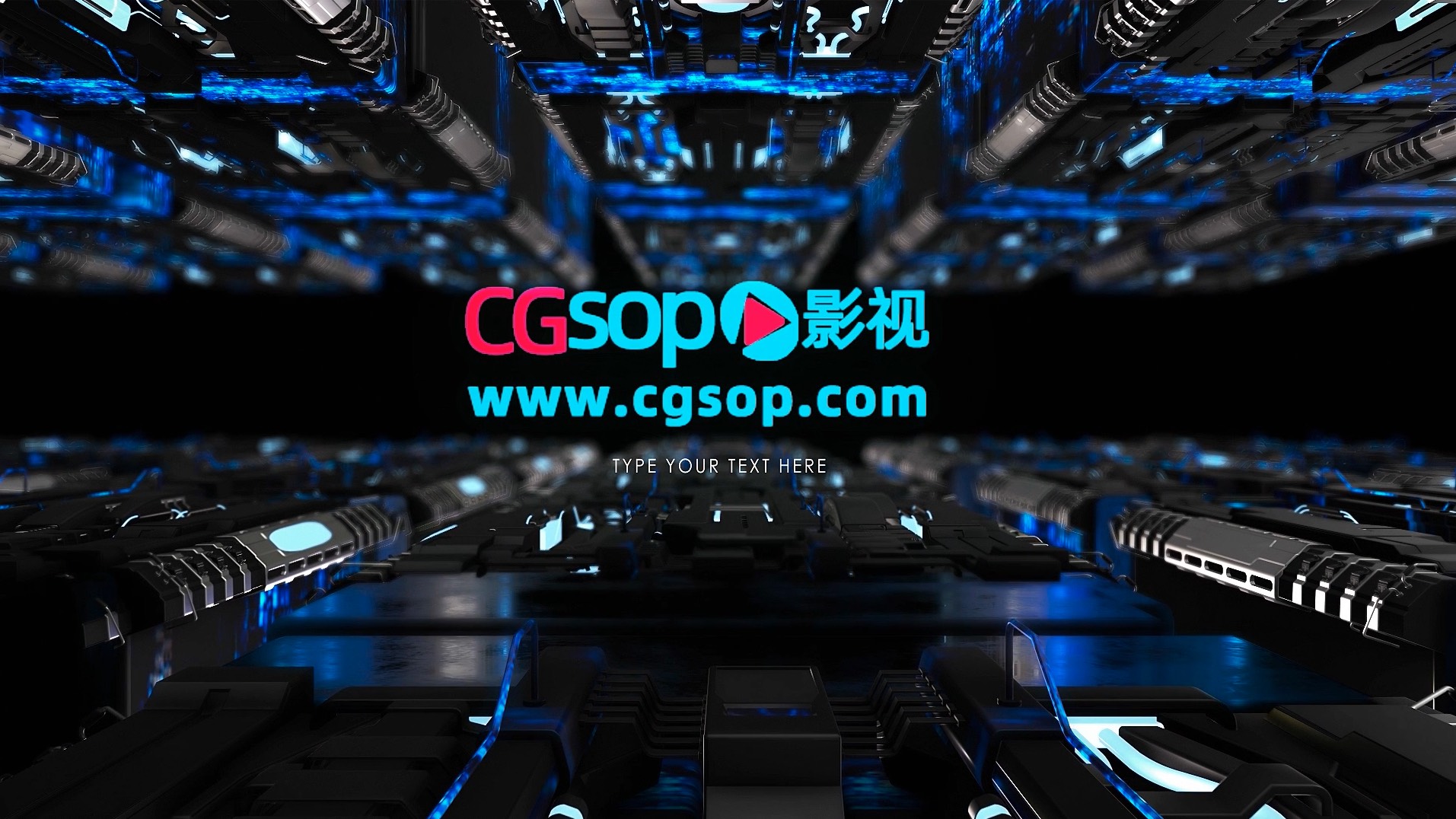 科技三维LOGO片头AE模板_影视动画素材网